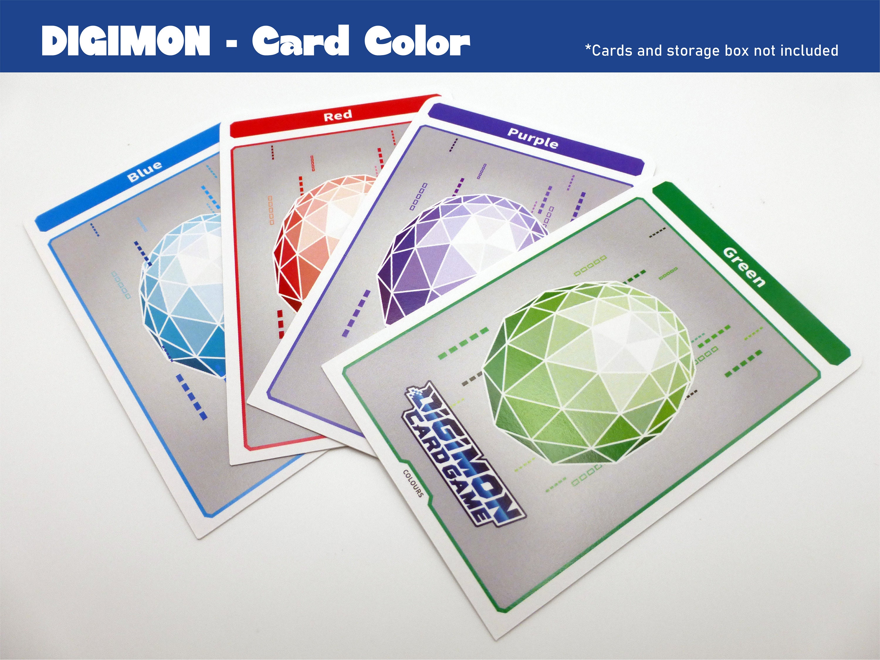 Digimon Card Colour - Trading Card Game Dividers / Separators - Etsy