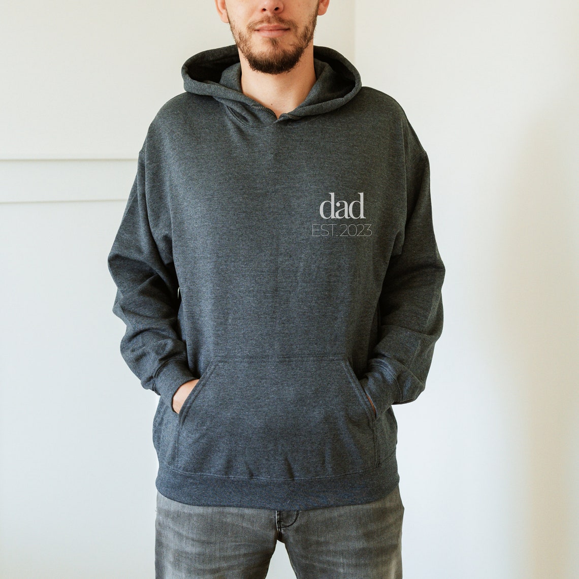Dad Est Sweatshirt, Father's Day Sweatshirt, Father's Day Gift, Dad ...