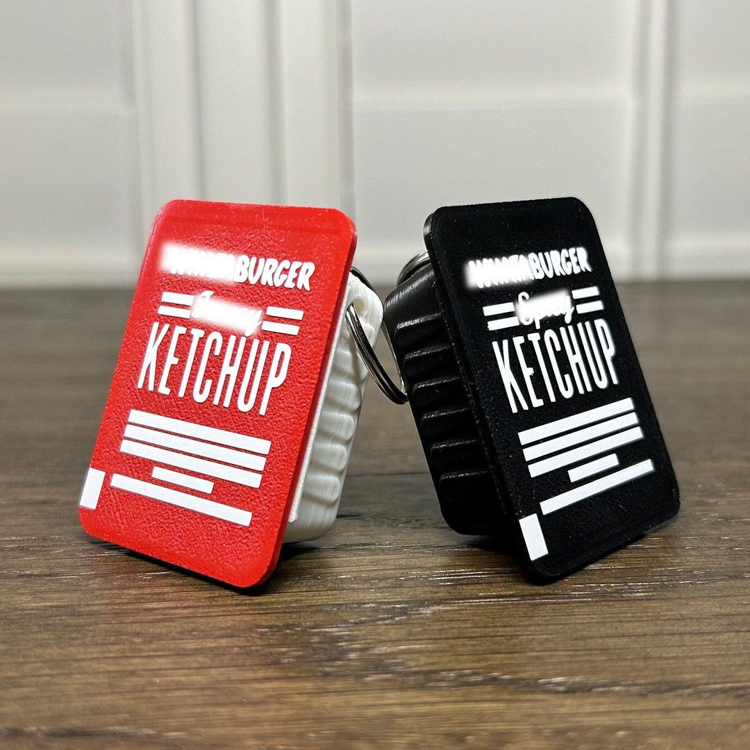 Texas Ketchup Keychains - Etsy