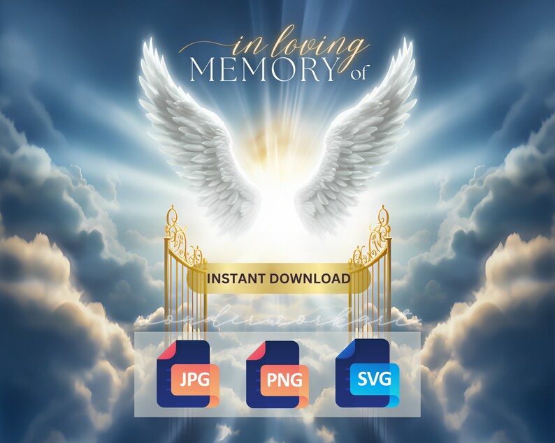 In Loving Memory Memorial Template Digital Memorial Backdrop - Etsy