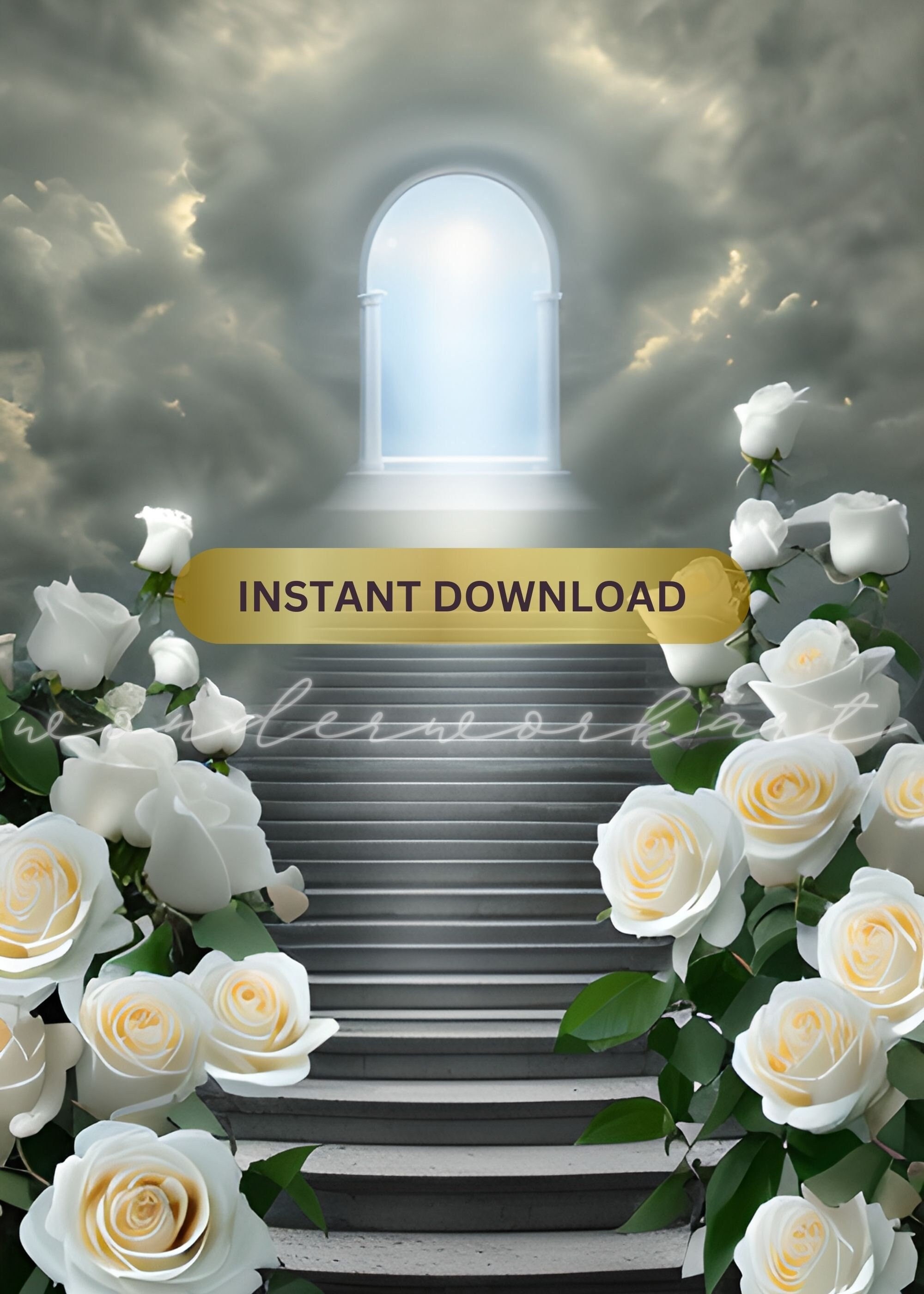 White Rose Funeral Background