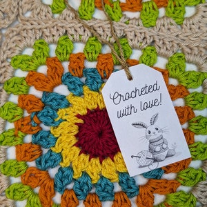Printable Crochet With Love Tags - DIY Crochet Labels (PDF Pattern) - Etsy