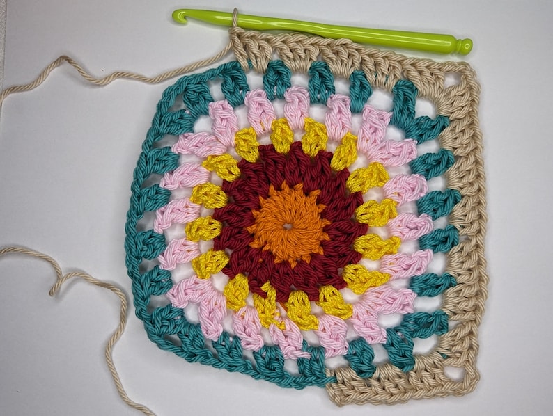 Granny Square Crochet Pattern: Easy Boho Farmhouse Tutorial (PDF) - Etsy