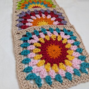 Granny Square Crochet Pattern: Easy Boho Farmhouse Tutorial (PDF) - Etsy