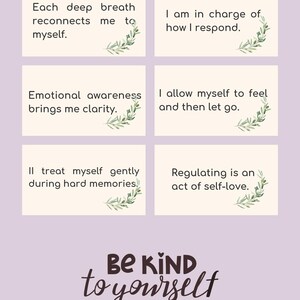 Emotional Regulation Affirmation Cards Printable DIY Affirmations Jar ...