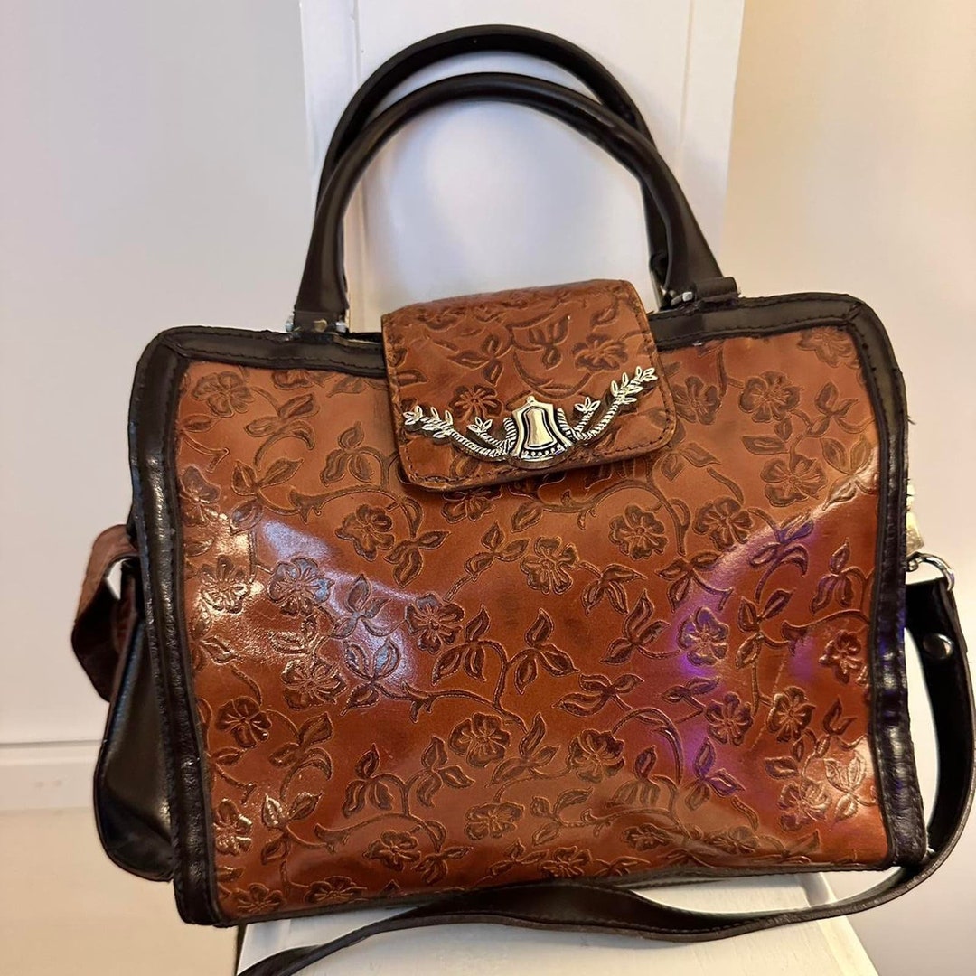 Vintage MC Marc Chantal Tooled Handbag - Etsy