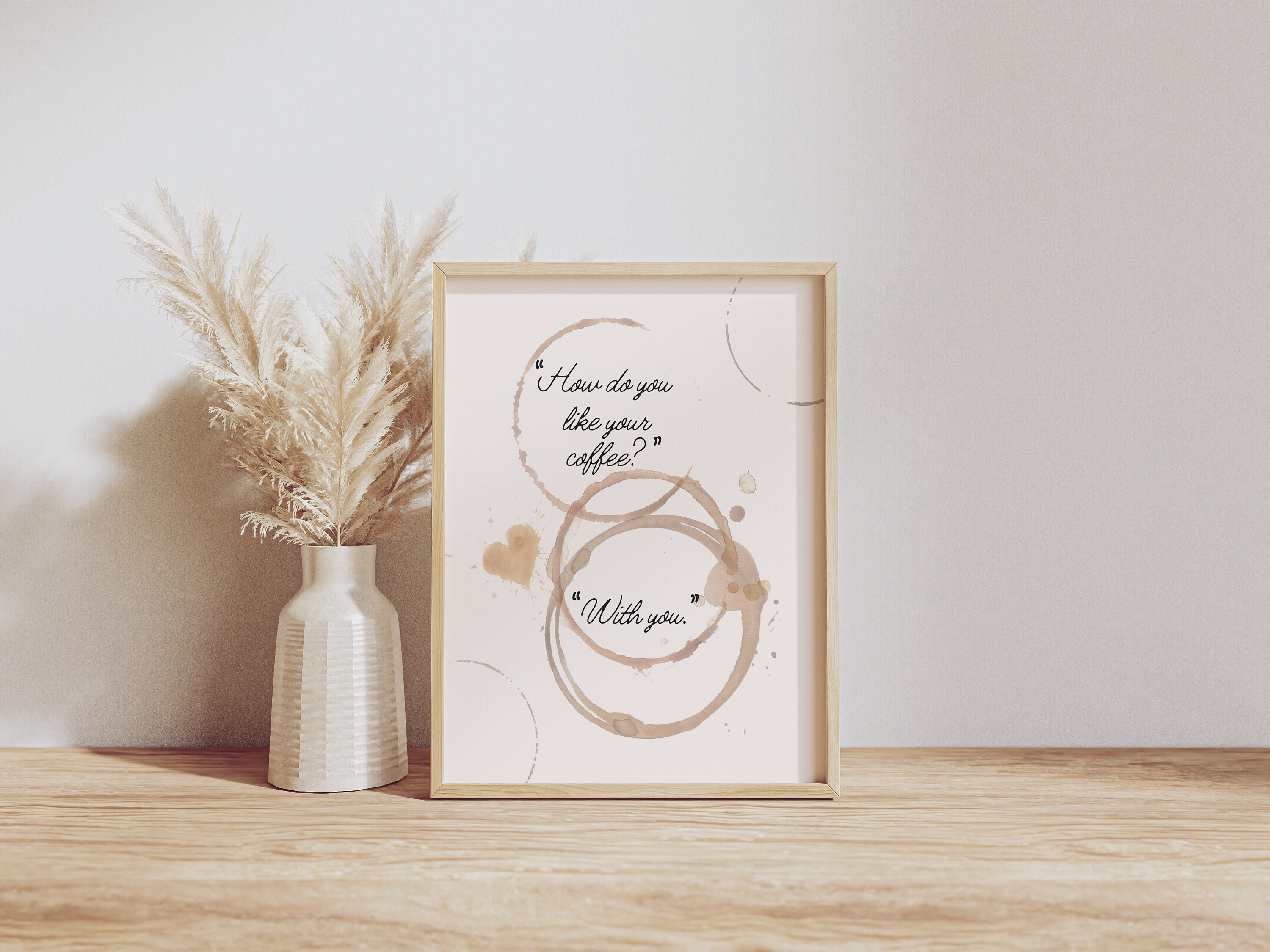 Coffee Print, Drink Poster, Kitchen Decor, Retro Poster, Illustration ...