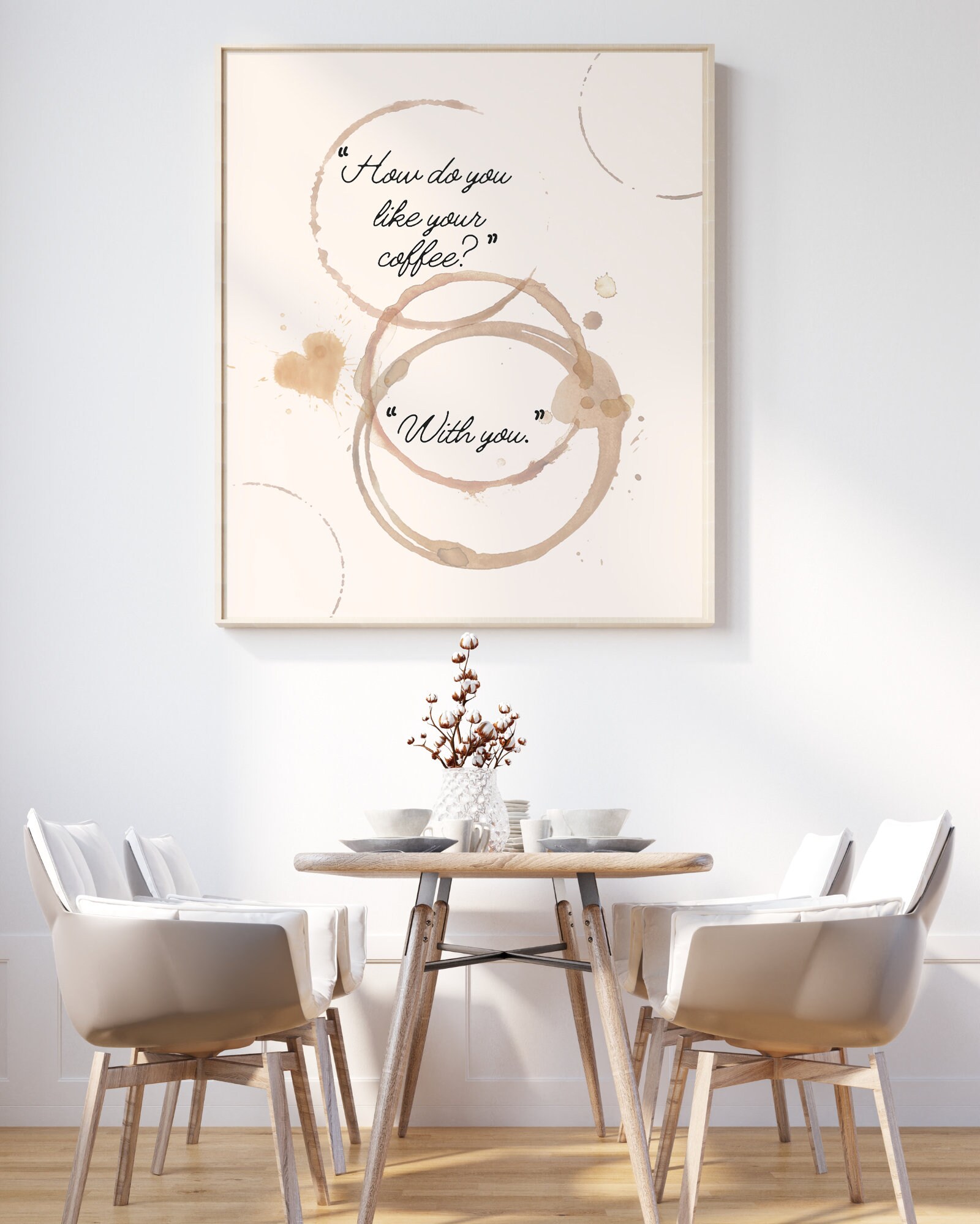Coffee Print, Drink Poster, Kitchen Decor, Retro Poster, Illustration ...