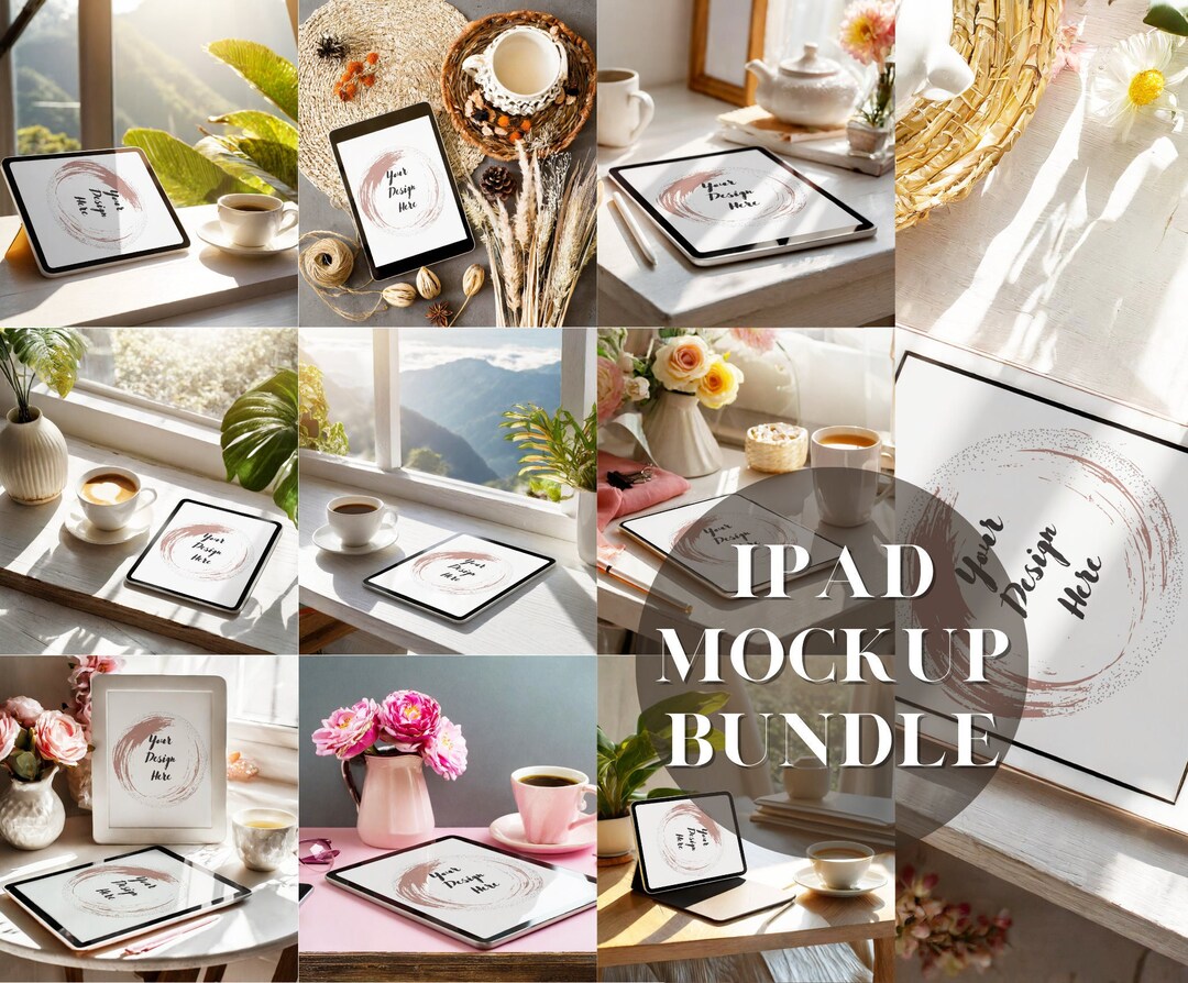 IPad Mockup, iPad Mockup Bundle, Mockup Bundle, Ipad, Mockups, Digital ...