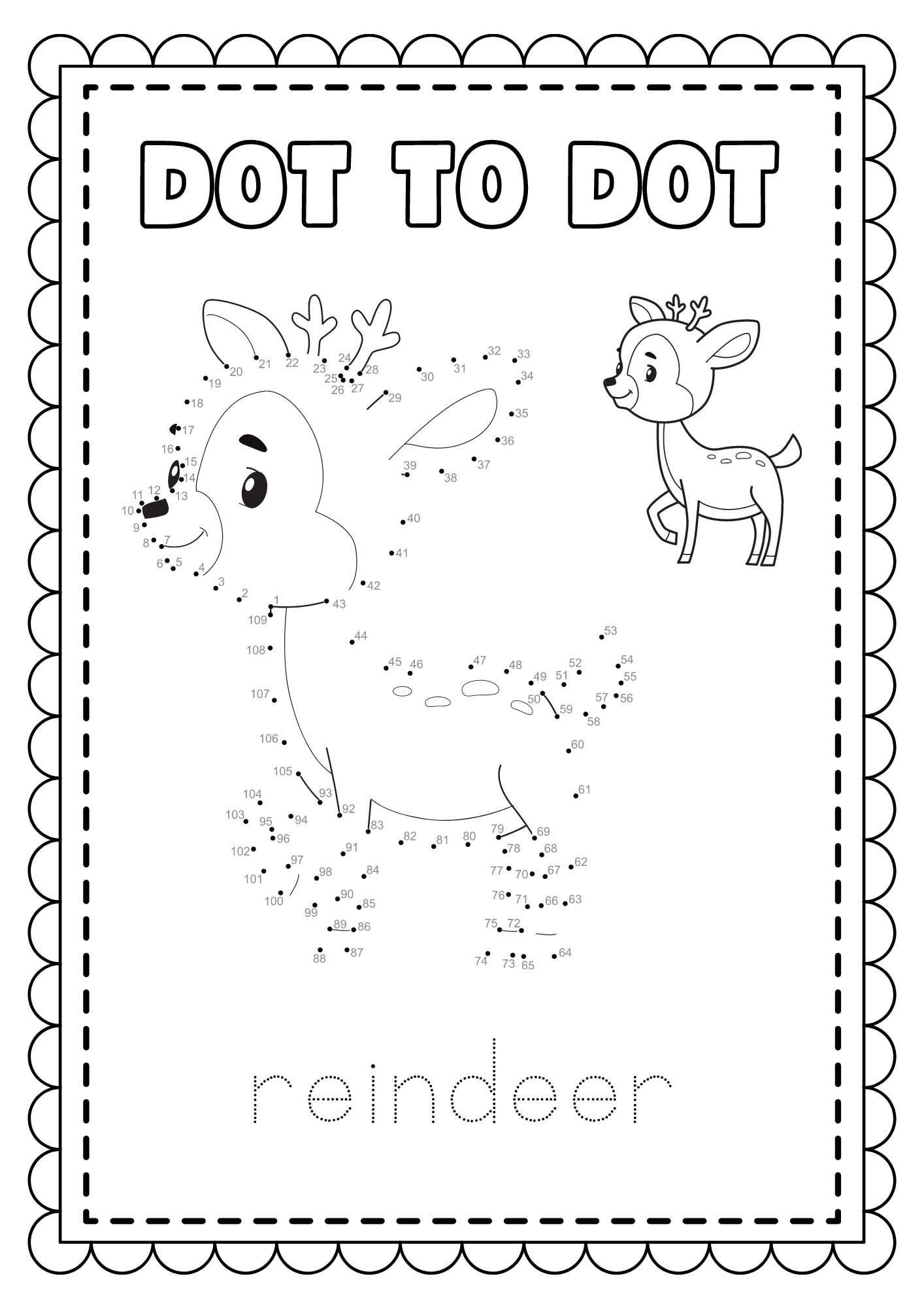 35 Pages Printable Dot-to-dot for Kids Connect the Dots - Etsy UK