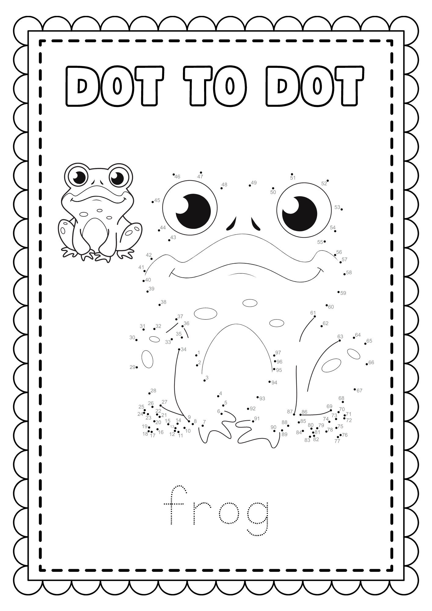 35 Pages Printable Dot-to-dot for Kids Connect the Dots - Etsy UK