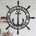 Personalized Nautical Metal Sign • Custom Captain Steel Sign • Marine ...