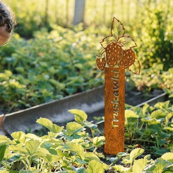 Strawberry Metal Garden Signs - Etsy
