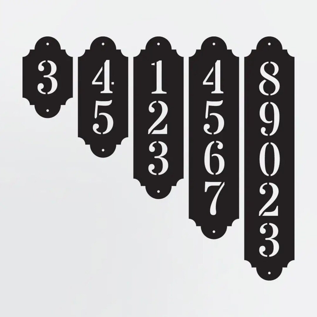 Decorative Address Plaque With Custom House Number • Personalized ...