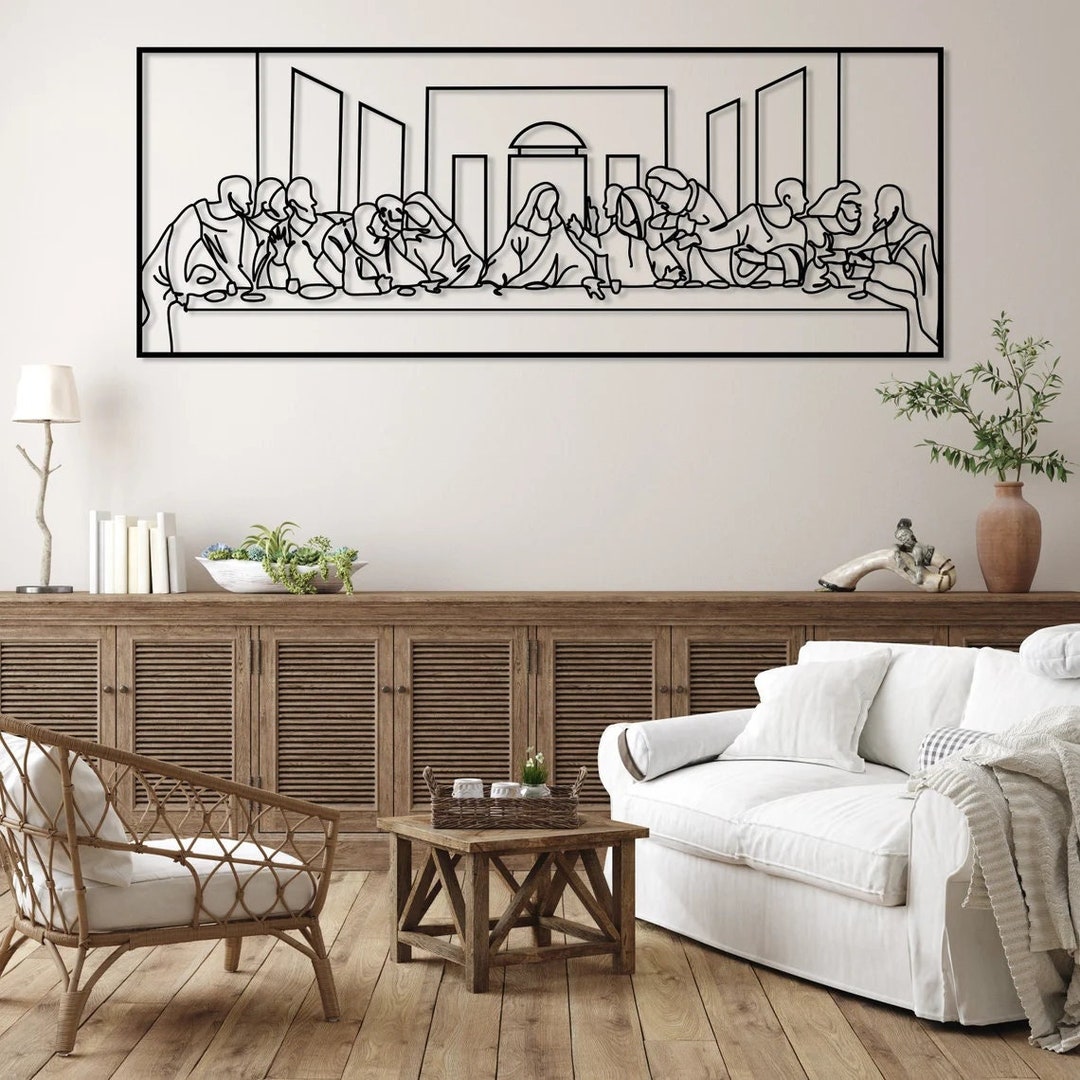 The Last Supper Steel Sign • Religious Metal Wall Art • Christian Faith ...