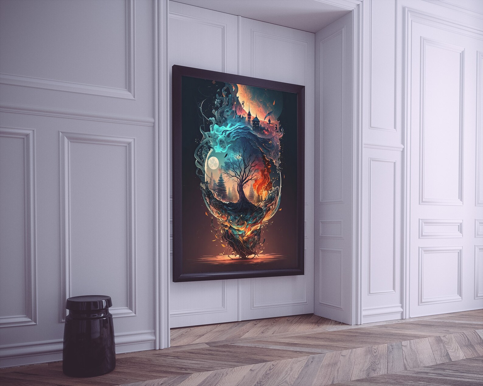 Fantasy Abstract Wall Art. Download This Digital, Vibrant, Colorful ...