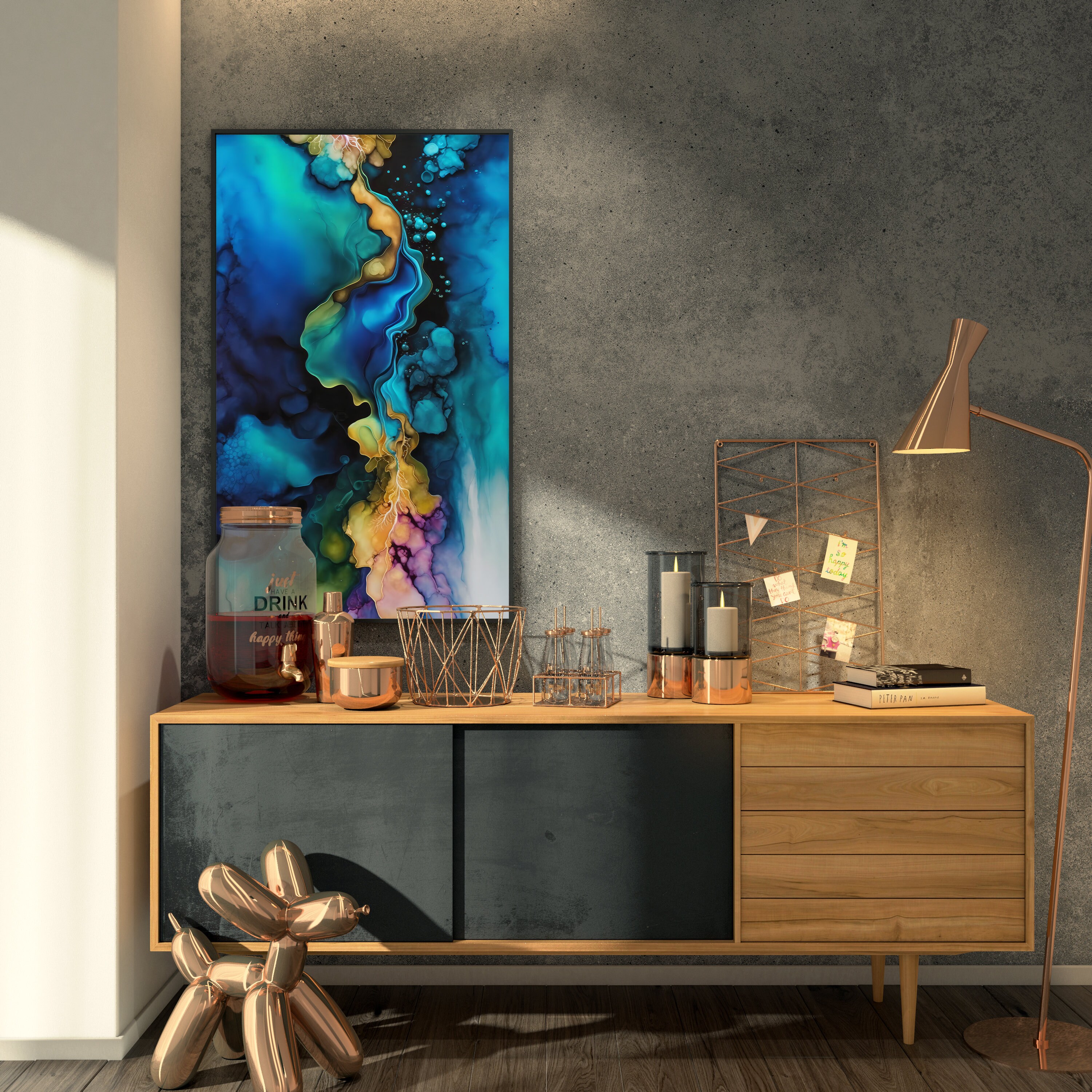Upgrade Your Space With Alcohol Ink Abstract Wall Art. Download the ...