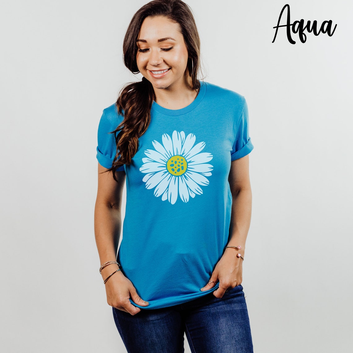 Daisy Flower Shirt, Daisy Shirt, Floral T-shirt, Wildflower Shirt, Boho ...