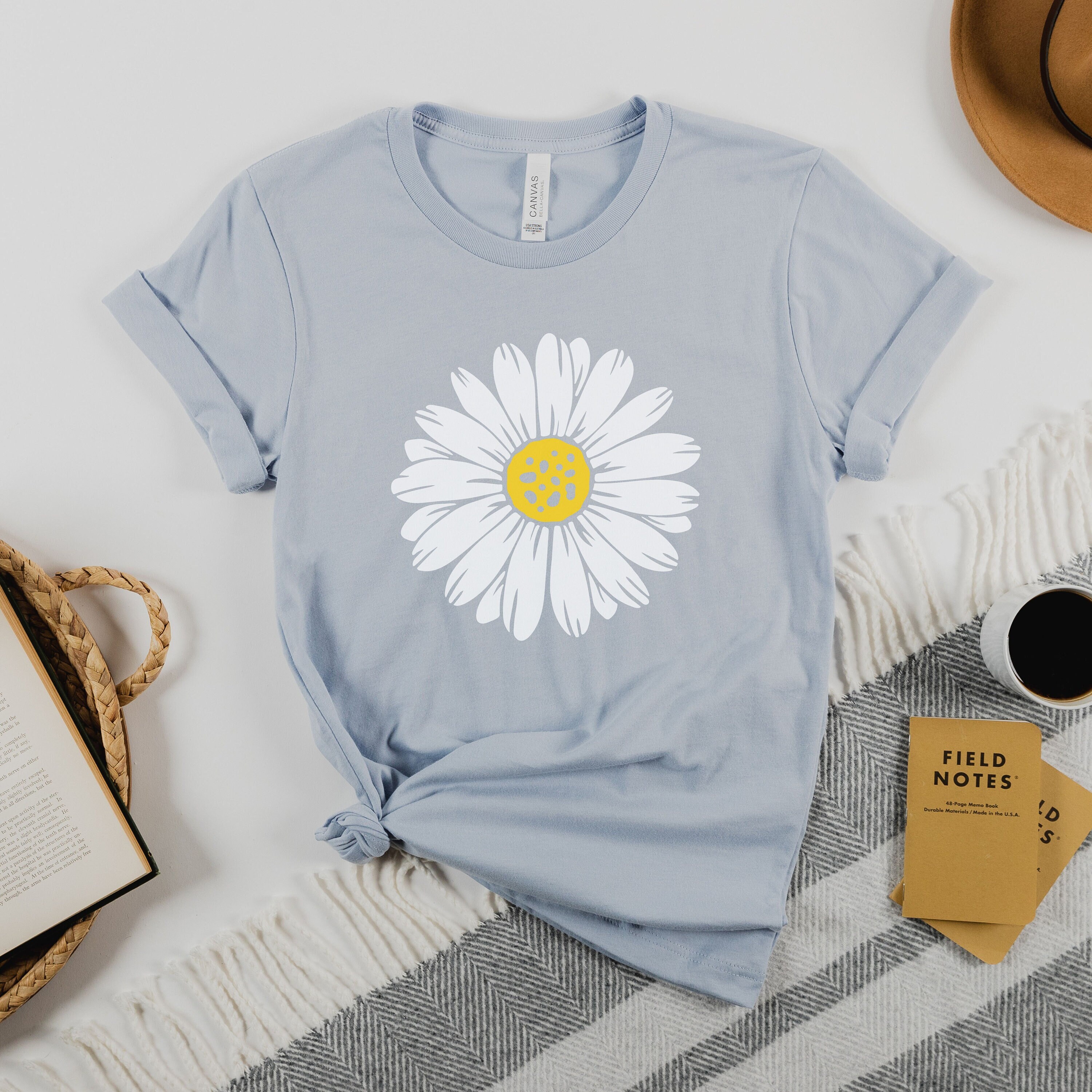 Daisy Flower Shirt, Daisy Shirt, Floral T-shirt, Wildflower Shirt, Boho ...