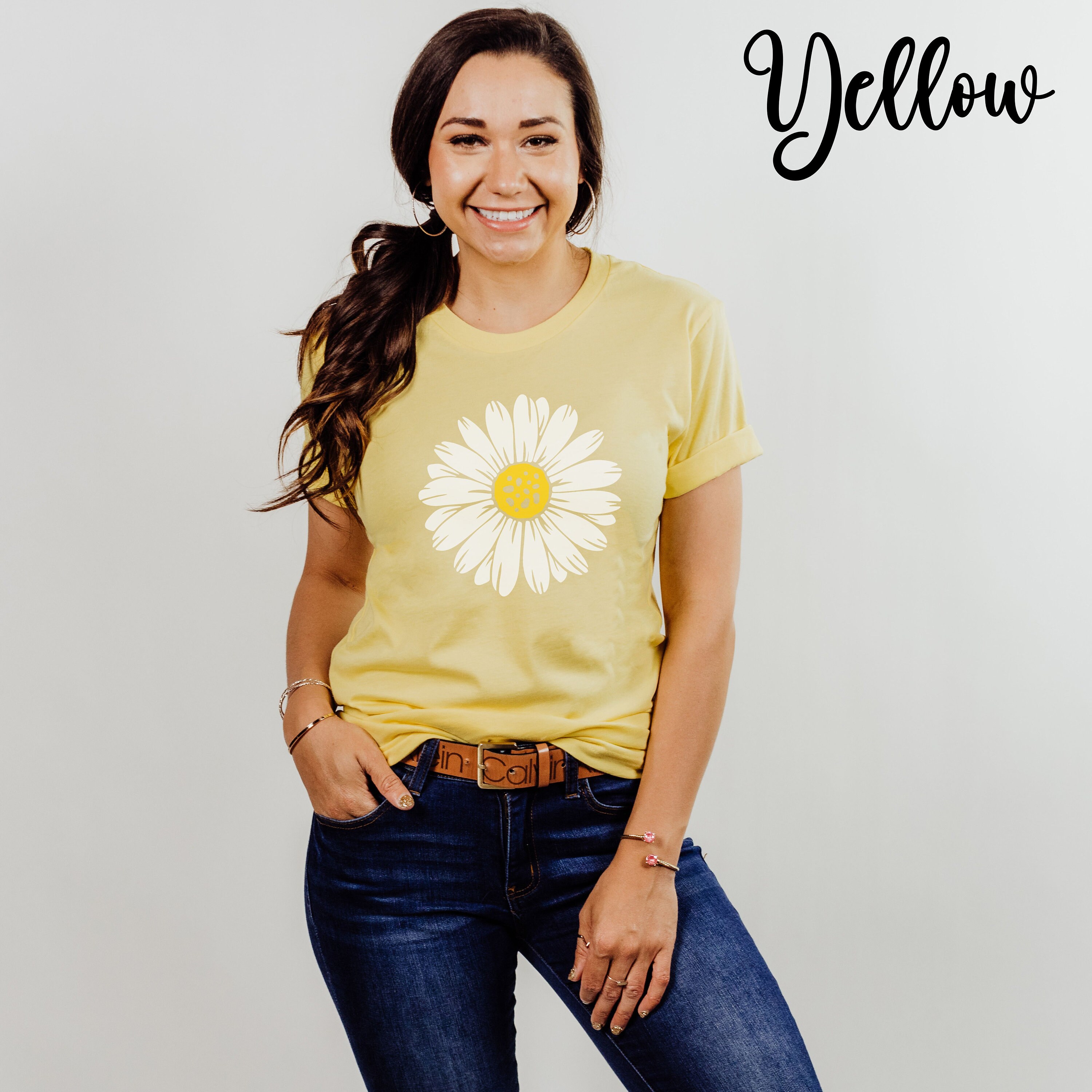 Daisy Flower Shirt, Daisy Shirt, Floral T-shirt, Wildflower Shirt, Boho ...