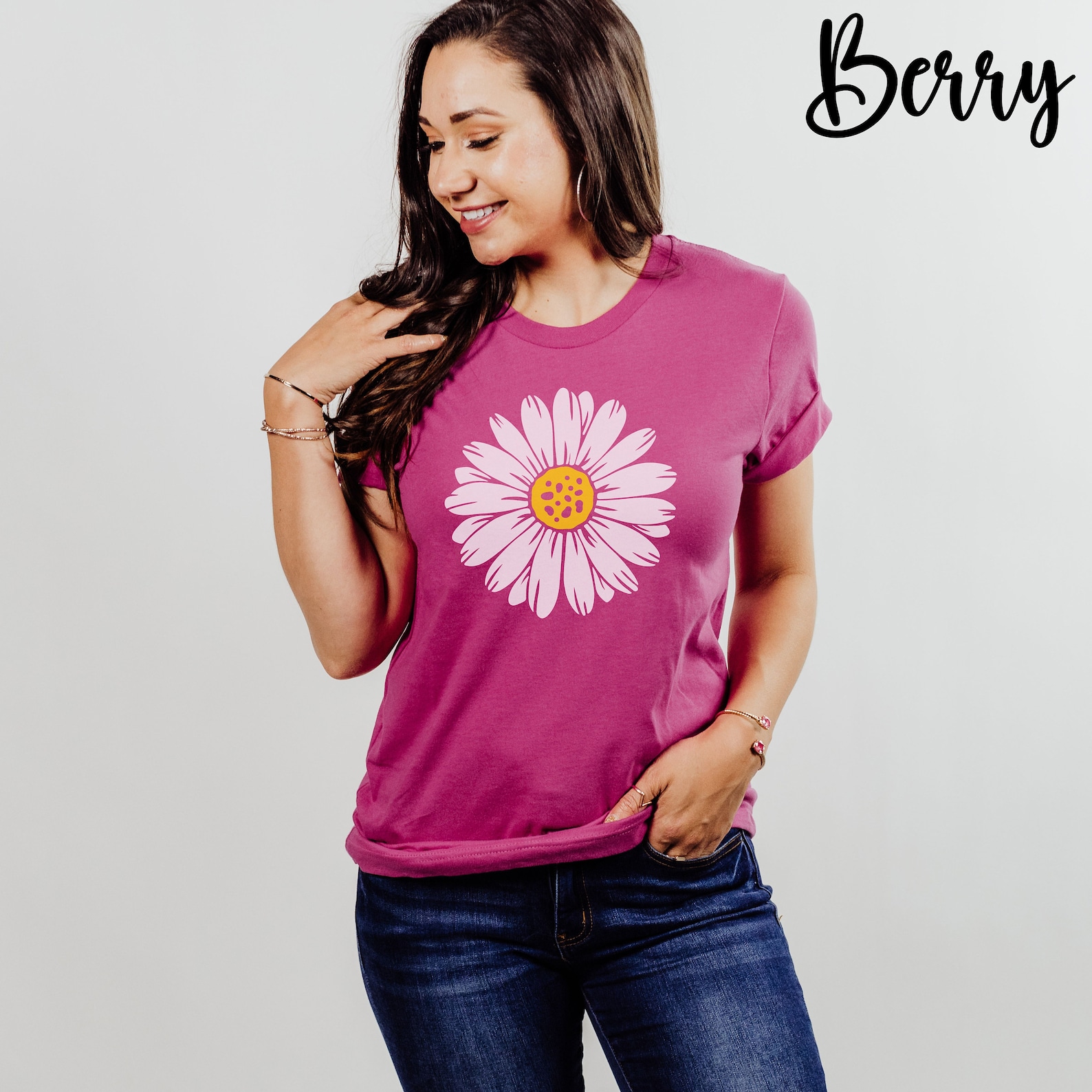 Daisy Flower Shirt, Daisy Shirt, Floral T-shirt, Wildflower Shirt, Boho ...