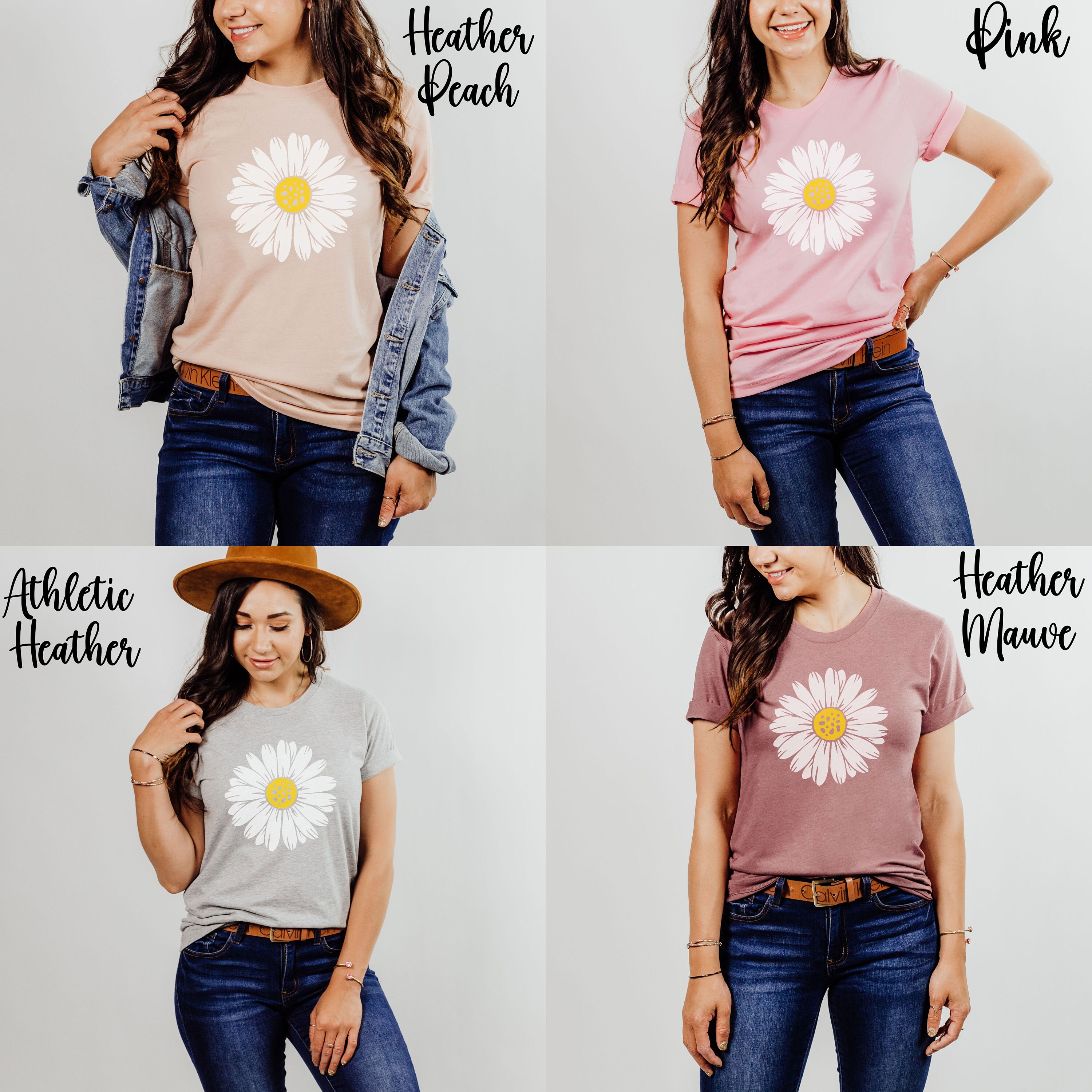 Daisy Flower Shirt, Daisy Shirt, Floral T-shirt, Wildflower Shirt, Boho ...