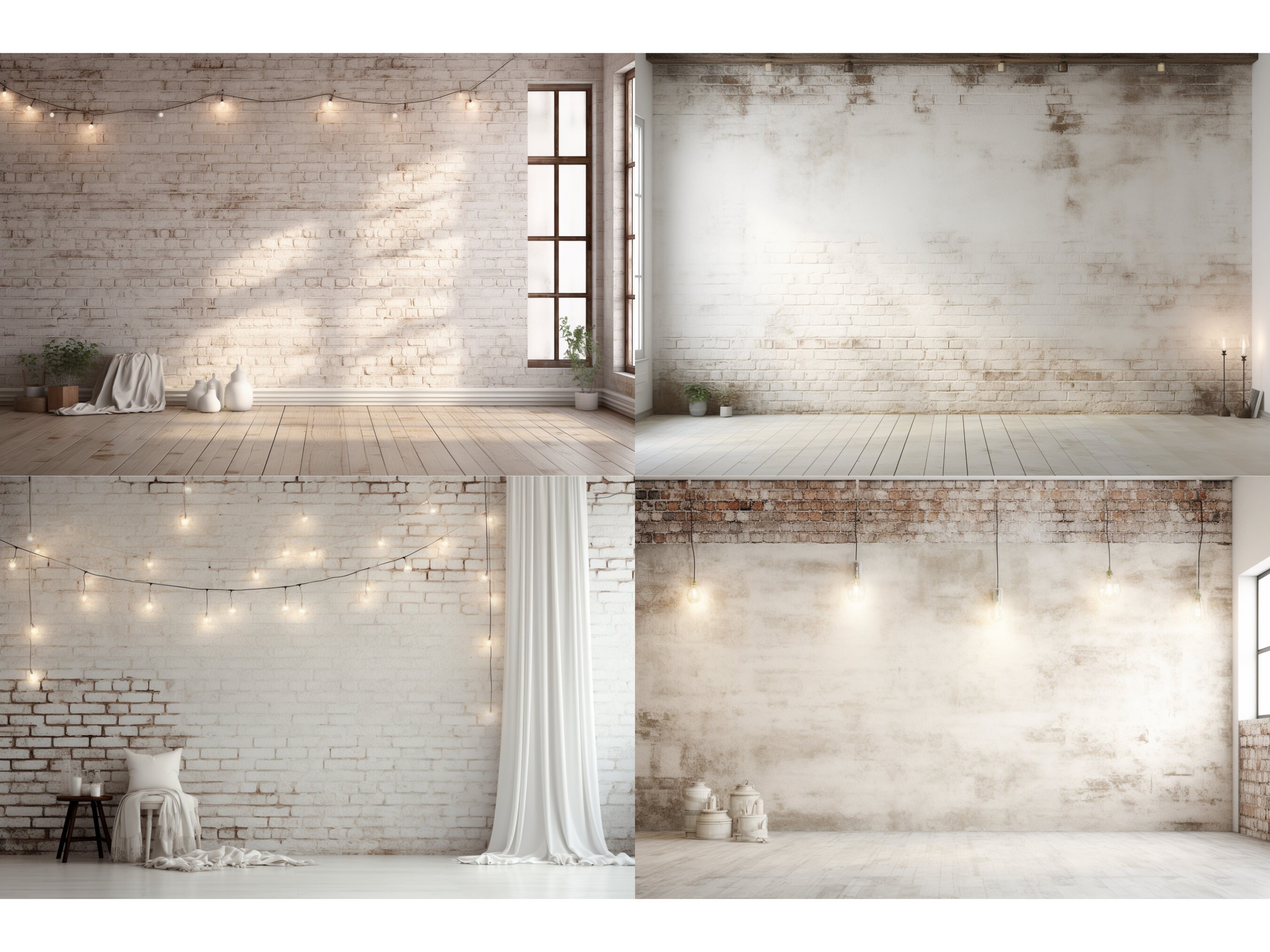 12 Digital Photography Background Brick Wall Studio Maternity Wedding ...