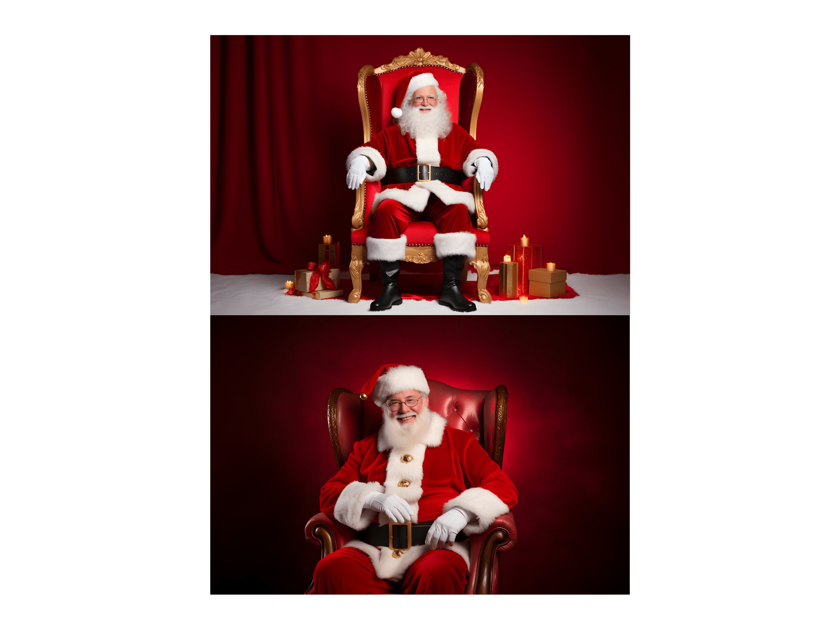 Santa Backdrop Santa Claus Background Christmas Digital Photography ...