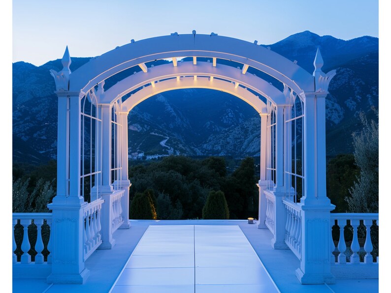 6 Digital Outdoor Wedding Arches Backdrop Floral Background Maternity ...