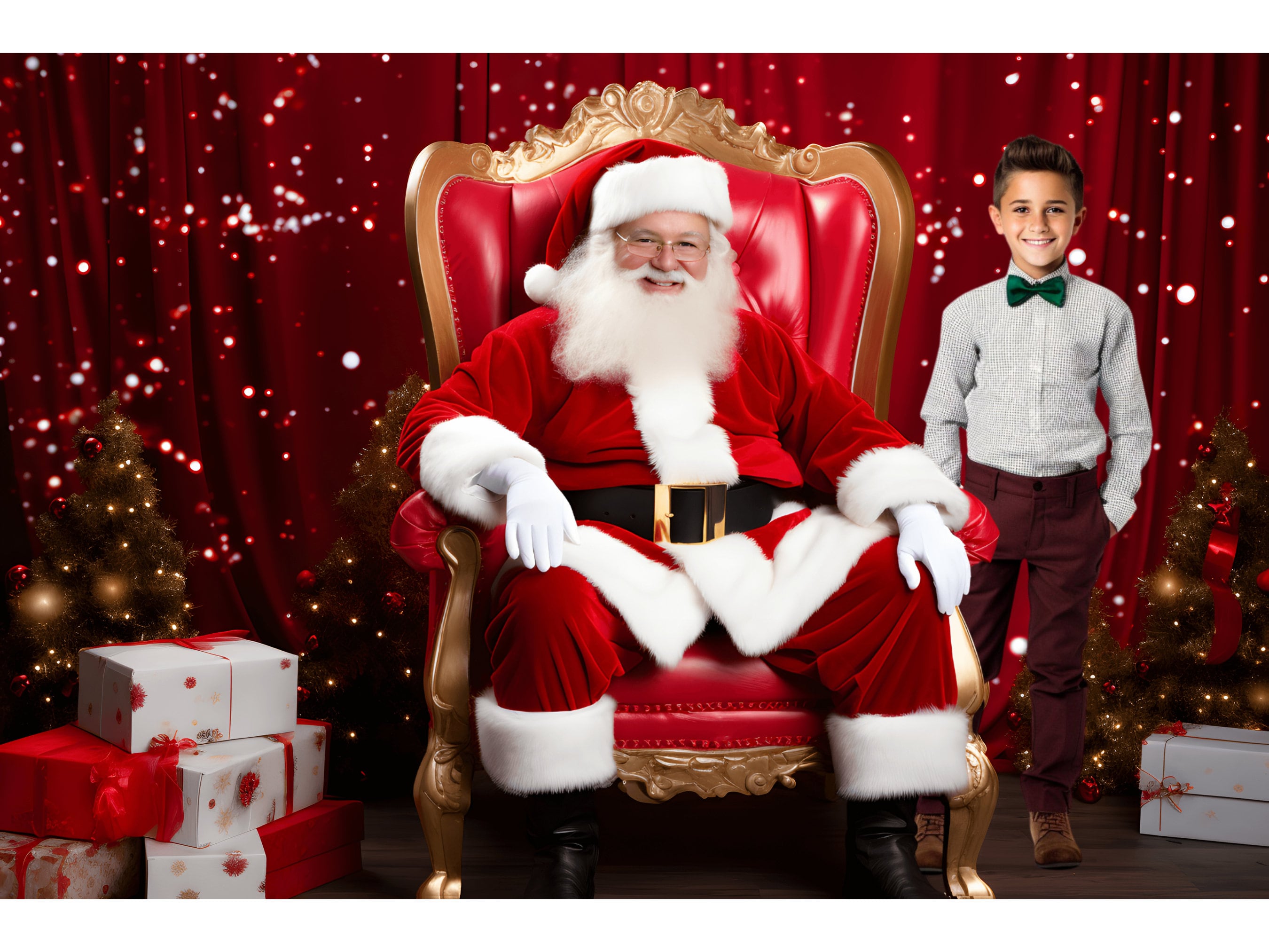 Santa Backdrop Santa Claus Background Christmas Digital Photography ...