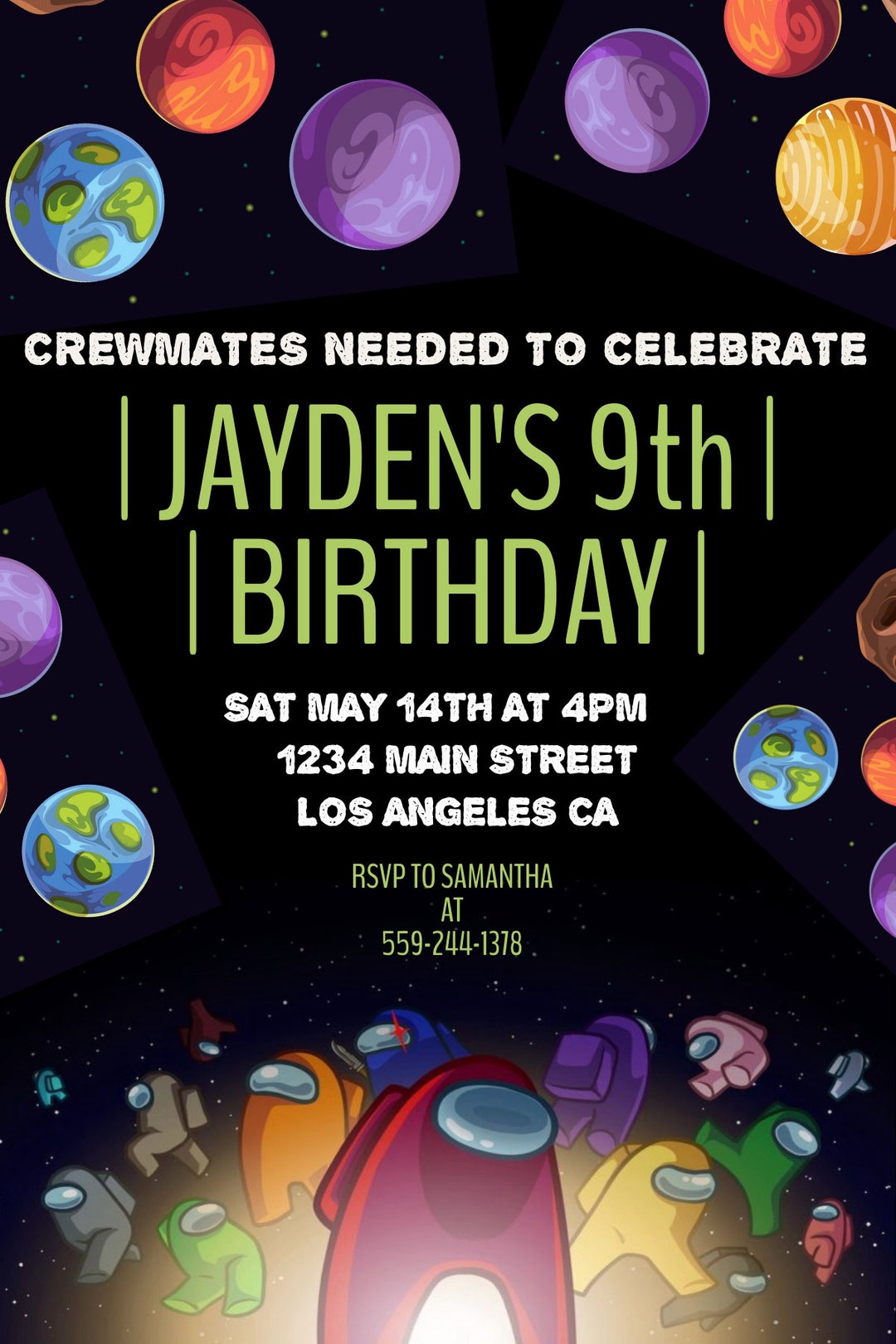 Among Us Invitation - Etsy