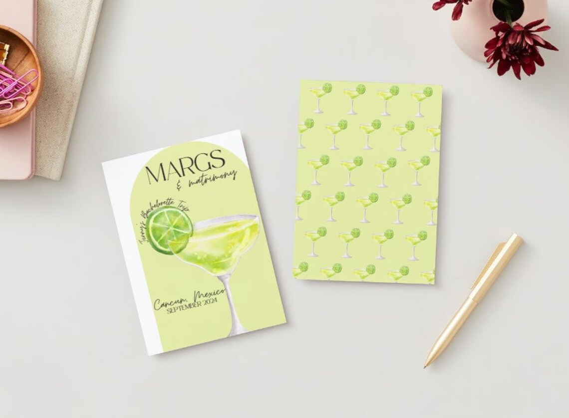 Margs & Matrimony Bachelorette Invitation Template - Etsy