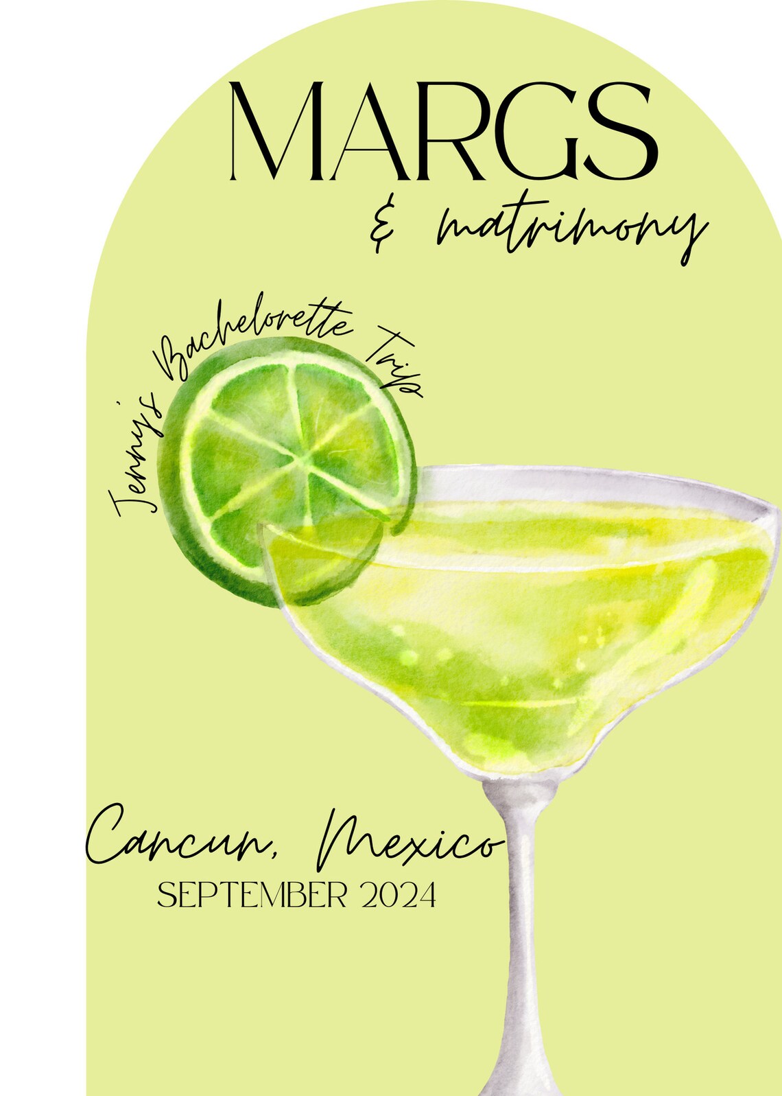 Margs & Matrimony Bachelorette Invitation Template - Etsy