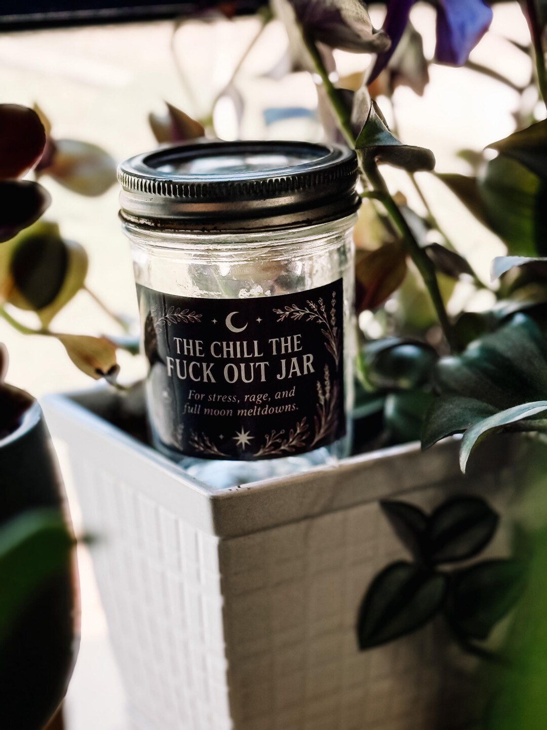Passive Aggressive Protection Jar Labels- Vinyl Stickers - Etsy