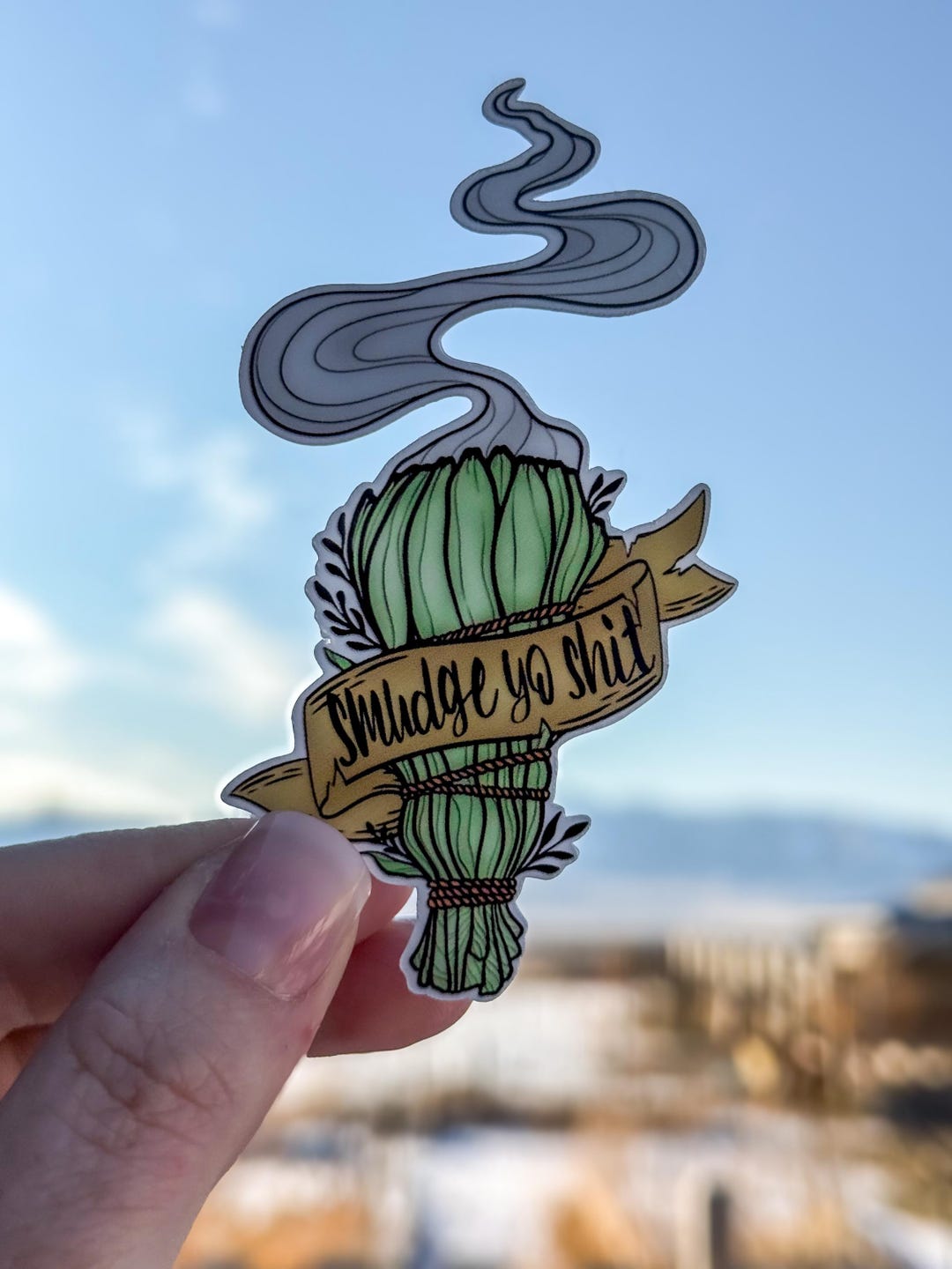 Smudge Yo Shit- Vinyl Sticker - Etsy