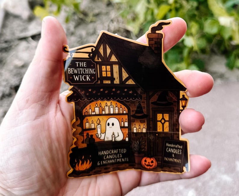 Haunted Hollow Lane- Vinyl Sticker - Etsy