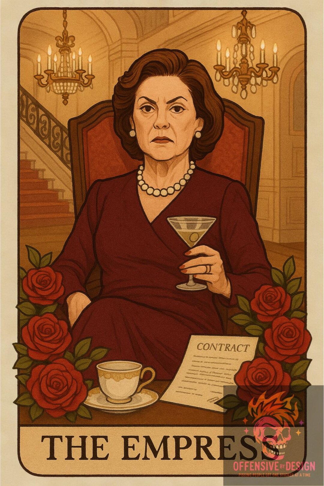 Emily Gilmore – the Empress Tarot Sticker | 3” Glossy Vinyl | Gilmore ...