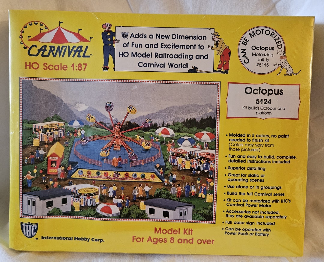 Carnival Octopus Ride HO Scale Model Kit 5124 New - Etsy