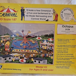 Carnival Octopus Ride HO Scale Model Kit 5124 New - Etsy