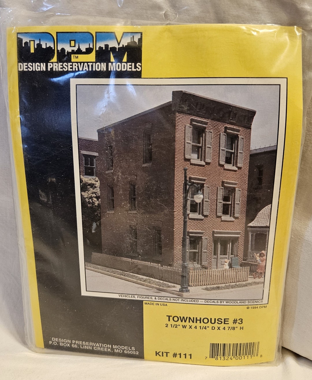 Townhouse #3 DPM Kit #111 HO Scale - Etsy