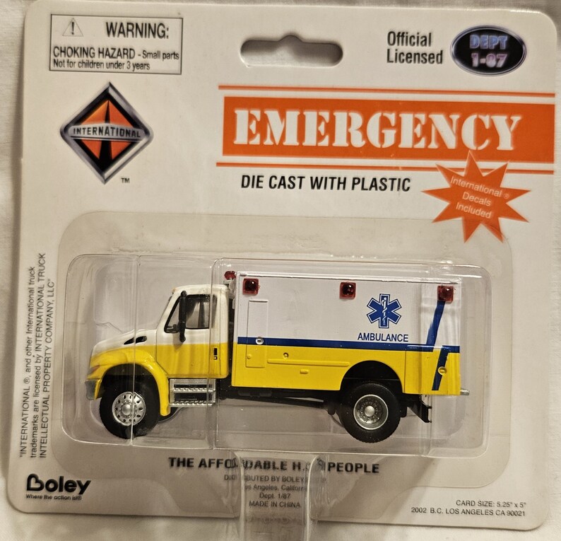 Boley Dept 1-87 Emergency Ambulance - Etsy