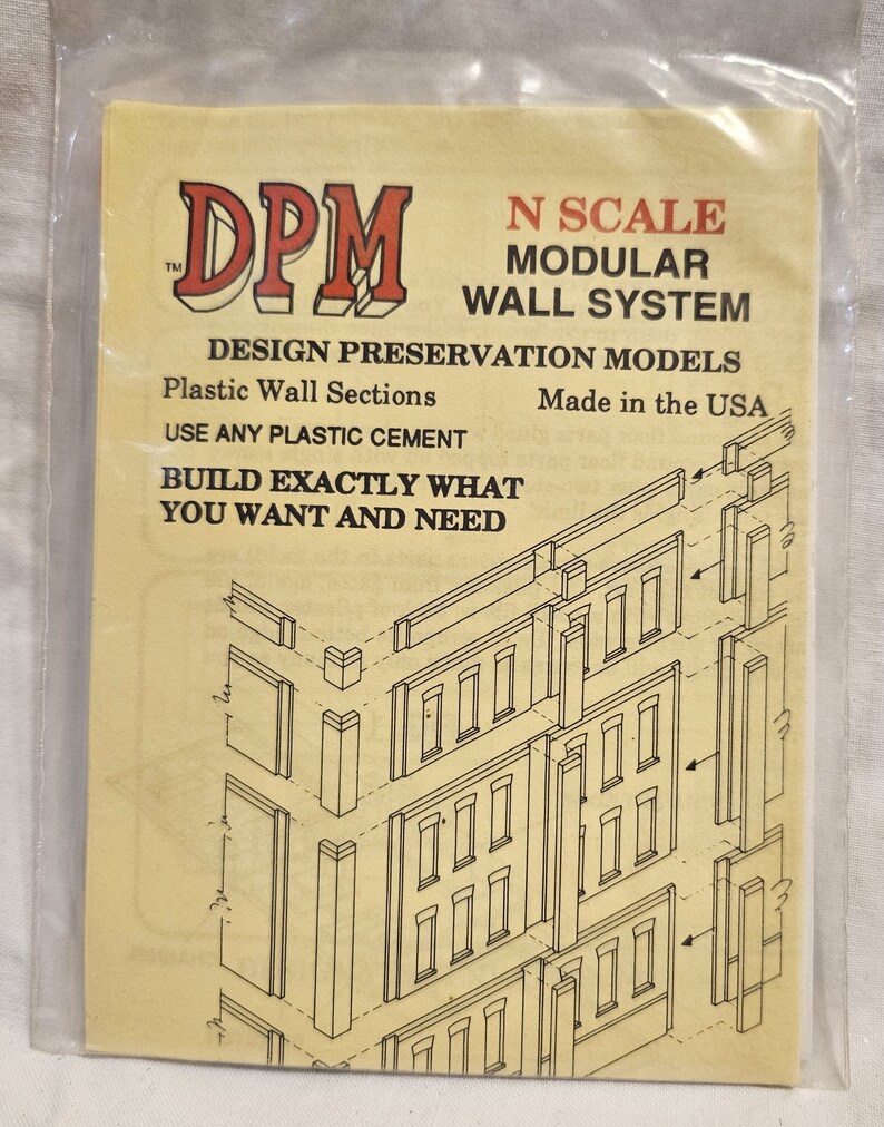 N Scale Planning Sheet for DPM Modular Wall System 601 - Etsy