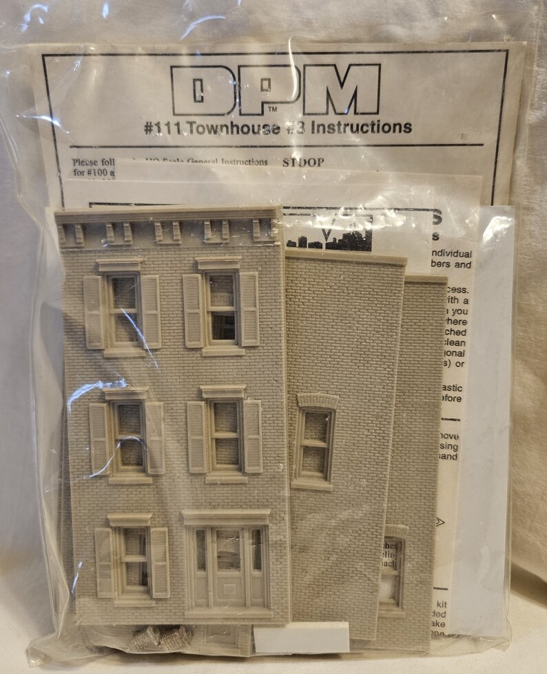 Townhouse 3 DPM Kit 111 HO Scale - Etsy