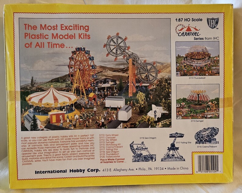 Carnival Octopus Ride HO Scale Model Kit 5124 New - Etsy