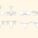 Bikini Swimsuit Set Bundle 10 Styles Vector Flat Fashion CAD Technical ...