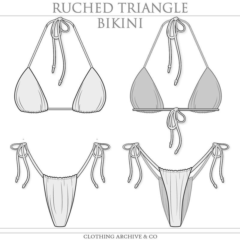Thong Bikini Pattern - Etsy