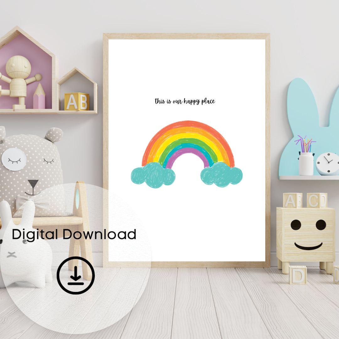 This is Our Happy Place Poster for Playroom or Daycare Wall Art - Etsy
