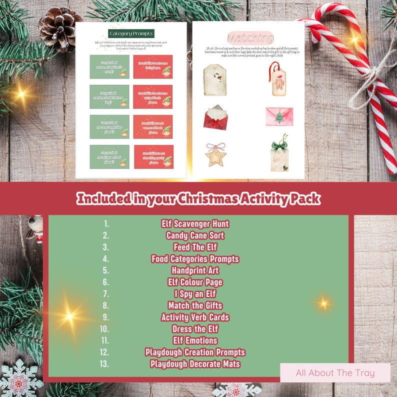 Christmas Elf Activity Worksheet for Kids SENSORY PLAY| Speech ...
