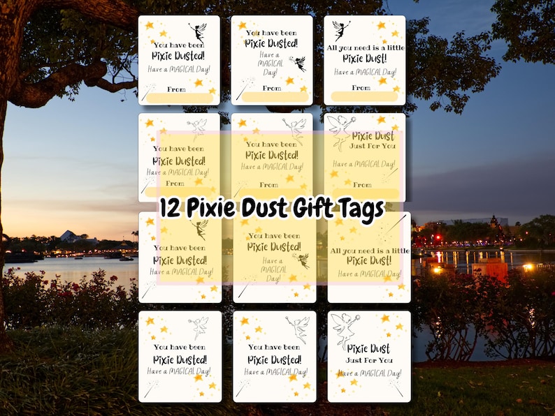 Pixie Dust Gift Tags for Spreading Magic | You've Been Pixie Dusted ...