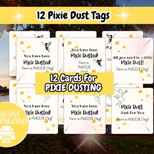 Pixie Dust Gift Tags for Spreading Magic | You've Been Pixie Dusted ...